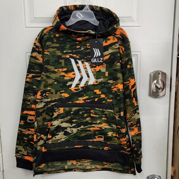 Gillz | Shirts | New Gillz Fleece Versa Cargo Hoodie Green Tek Size ...